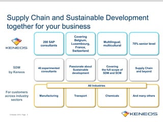 Keneos SDM BU Presentation | PDF | Logistics | Business