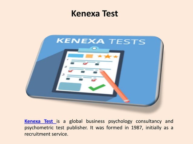 Kenexa test | PPTX