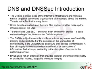 ION Djibouti: KENIC DNSSEC Case Study | PPT