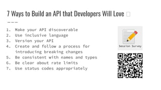 7 Ways to Build an API that Developers Will Hate | PDF