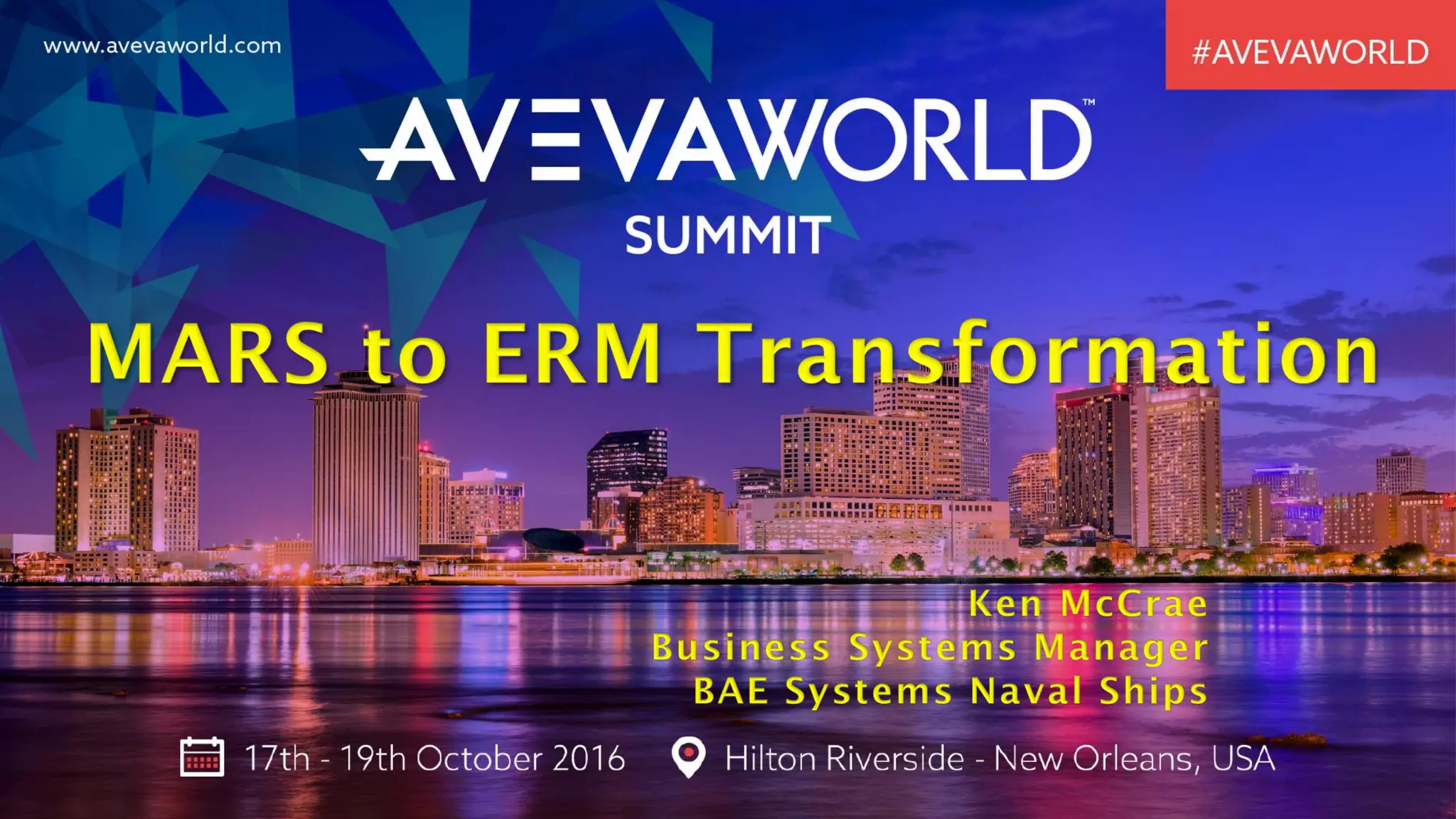 BAE Systems Naval Ships – MARS to ERM Transformation by Ken McCrae, BAE ...