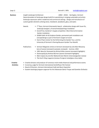 Ken mills resume | PDF