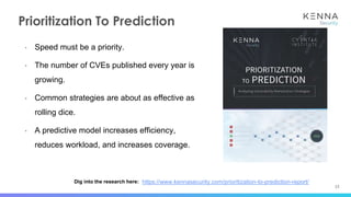 Vulnerability Prioritization and Prediction | PPTX