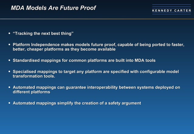 Model Driven Architecture And Executable Uml Ppt