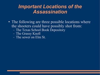 The Assassination of JFK | PPT | Celebrity Families | Pop Culture