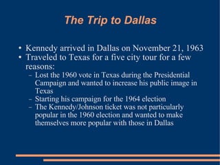 The Assassination of JFK | PPT | Celebrity Families | Pop Culture