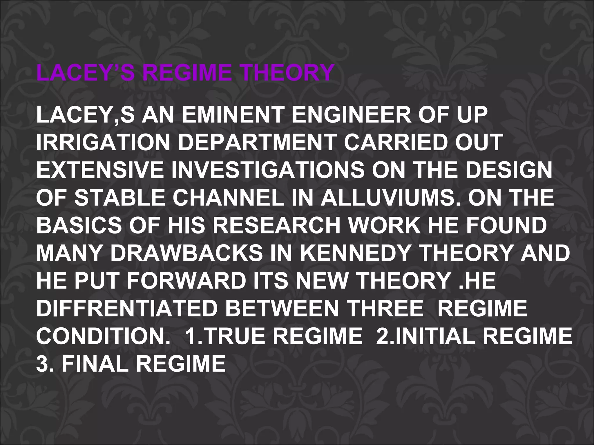 Kennedy's and laccy's theory | PPT