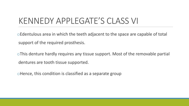 Kennedy’s Classification in Cast Partial Denture | PPTX | Dental Health ...