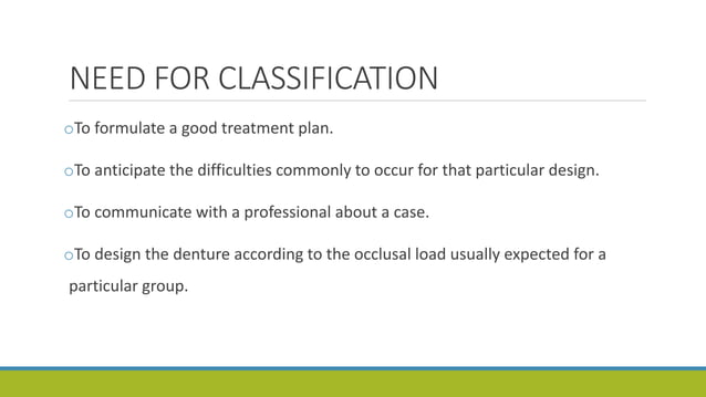 Kennedy’s Classification in Cast Partial Denture | PPTX | Dental Health ...