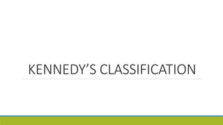 Kennedy’s Classification in Cast Partial Denture | PPTX