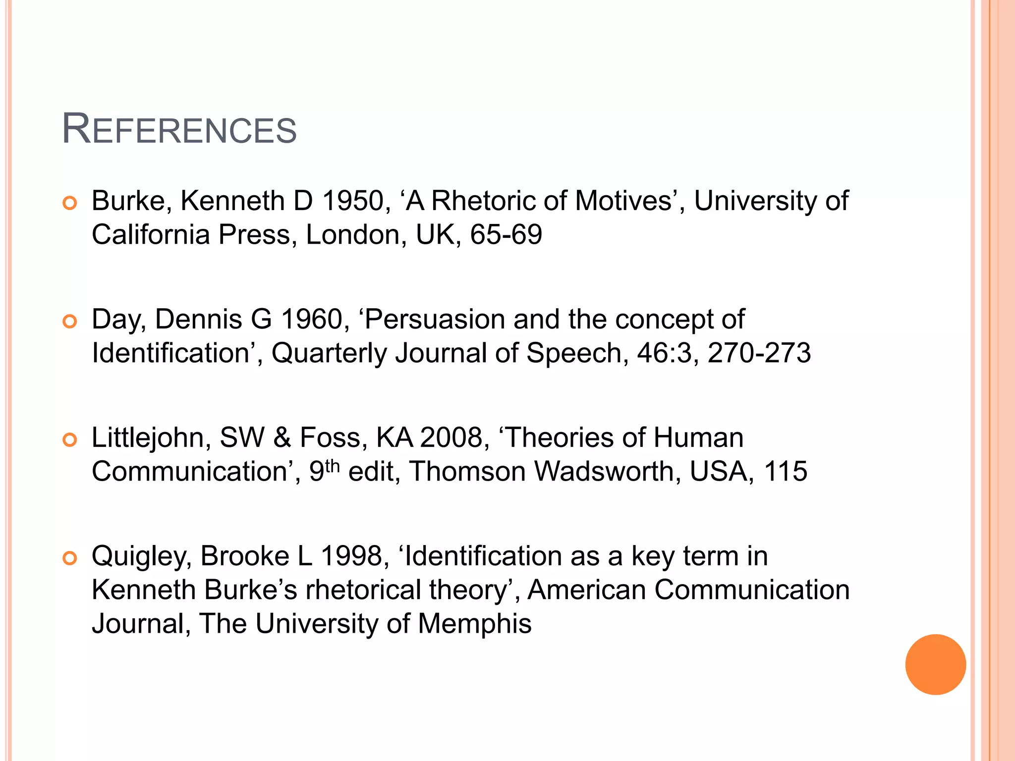 Kenneth burke and theory of identification | PPTX