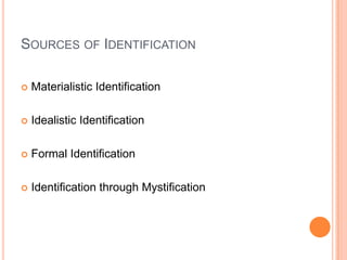 Kenneth burke and theory of identification | PPTX
