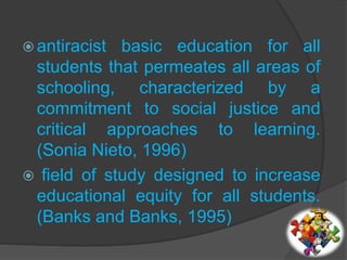 multicultural education | PPTX