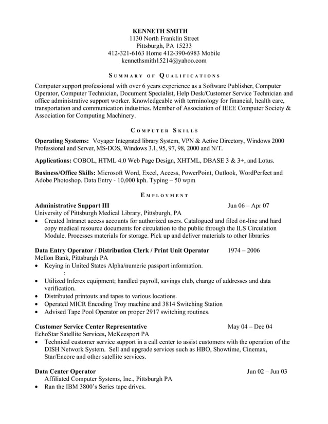 Kenneth Smith Resume1 | PDF