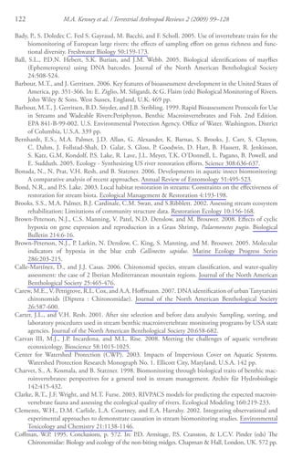 Kenneyetal.2009.TAR.Benthicmacroinvertebratesasindicatorsofwaterquality ...