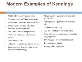 Kennings and Examples | PPT