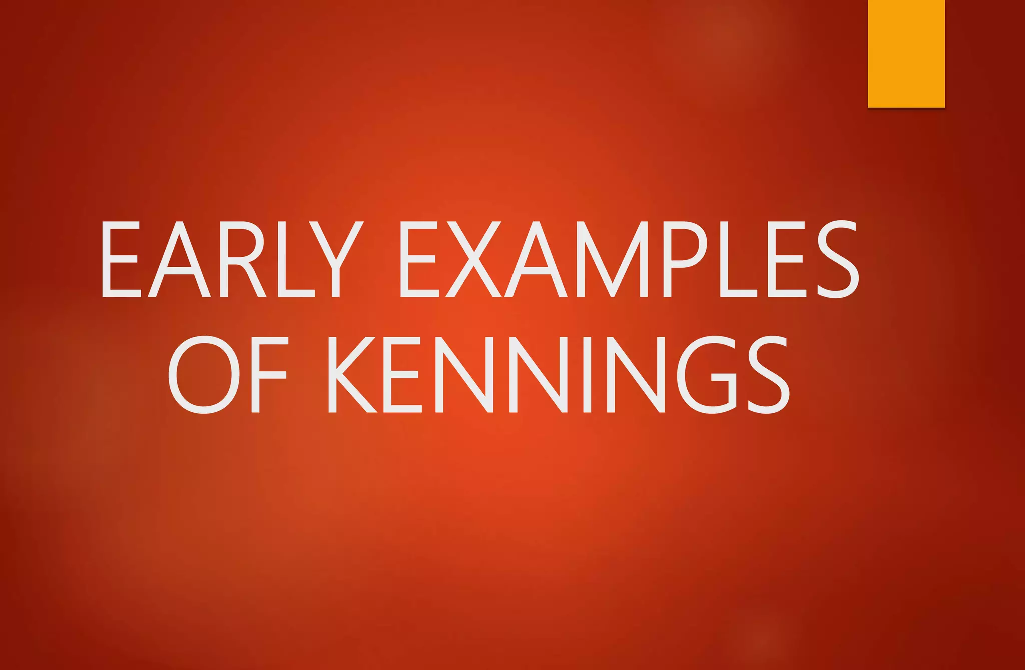 Kennings ppt | PPT