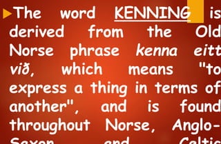 Kennings ppt | PPT