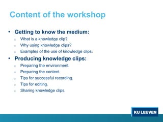 Knowledge Clips | PPT