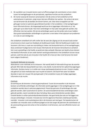 Kennis kring - Brein & Creativiteit | PDF