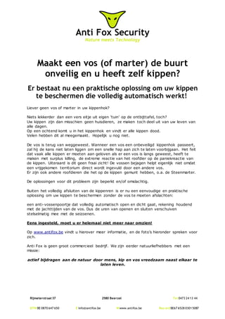 Kennismaking Anti Fox | PDF