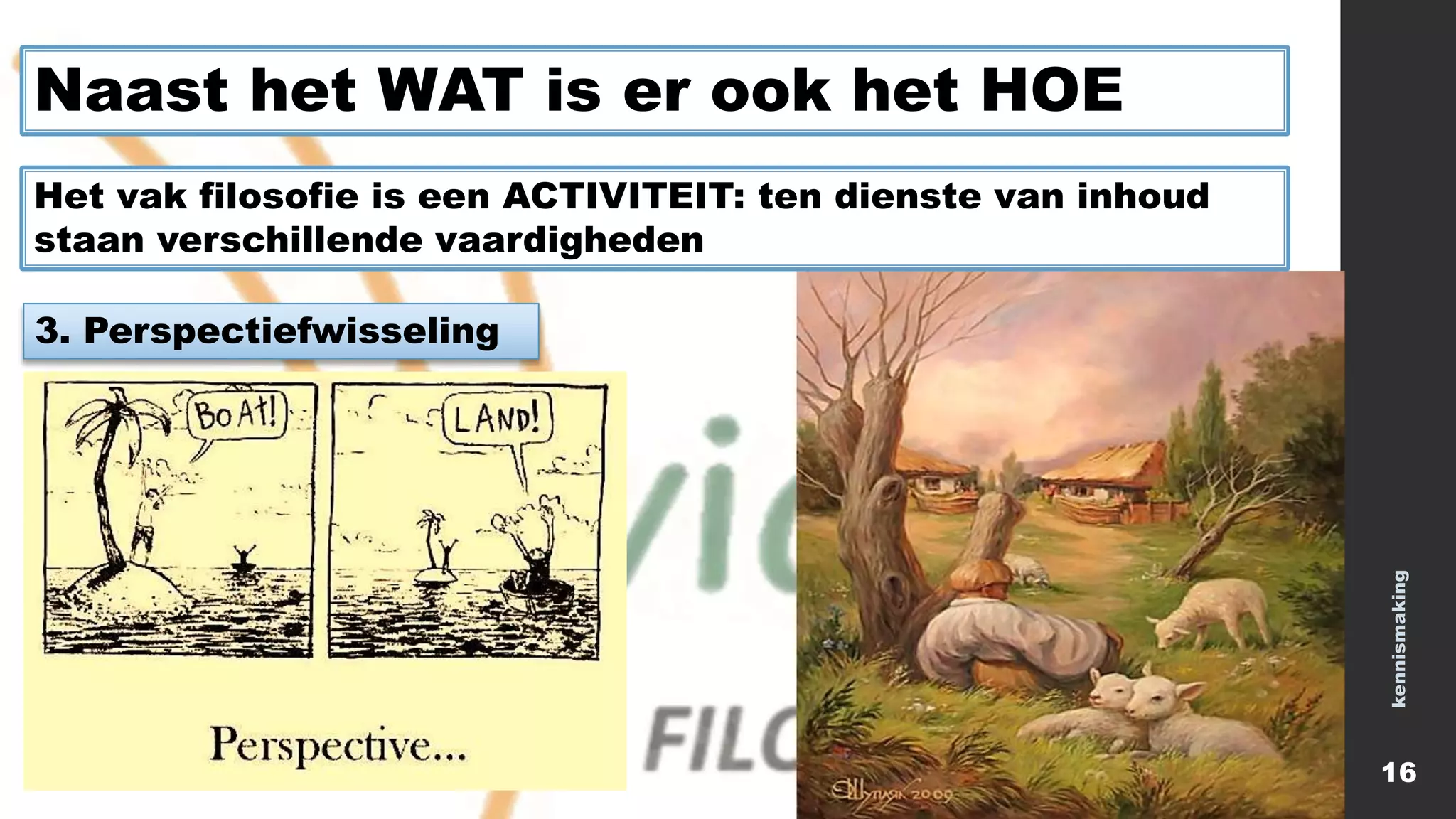Kennismaking filosofie als examenvak (VWO) | PPT