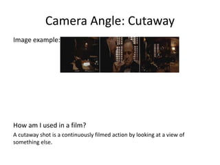 Camera Angle | PPTX | Cameras and Camcorders | Consumer Electronics