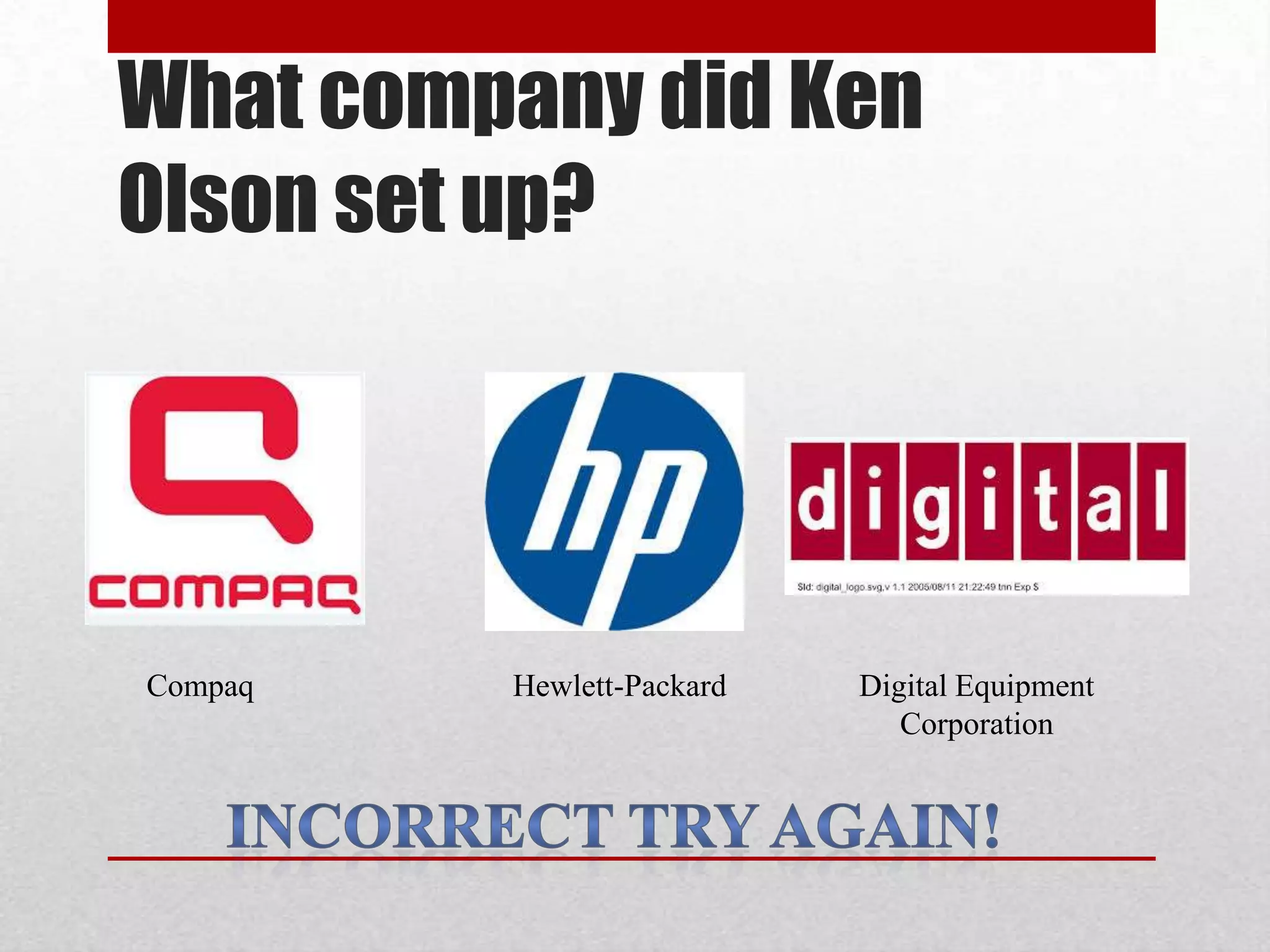 Ken olson quiz | PPTX