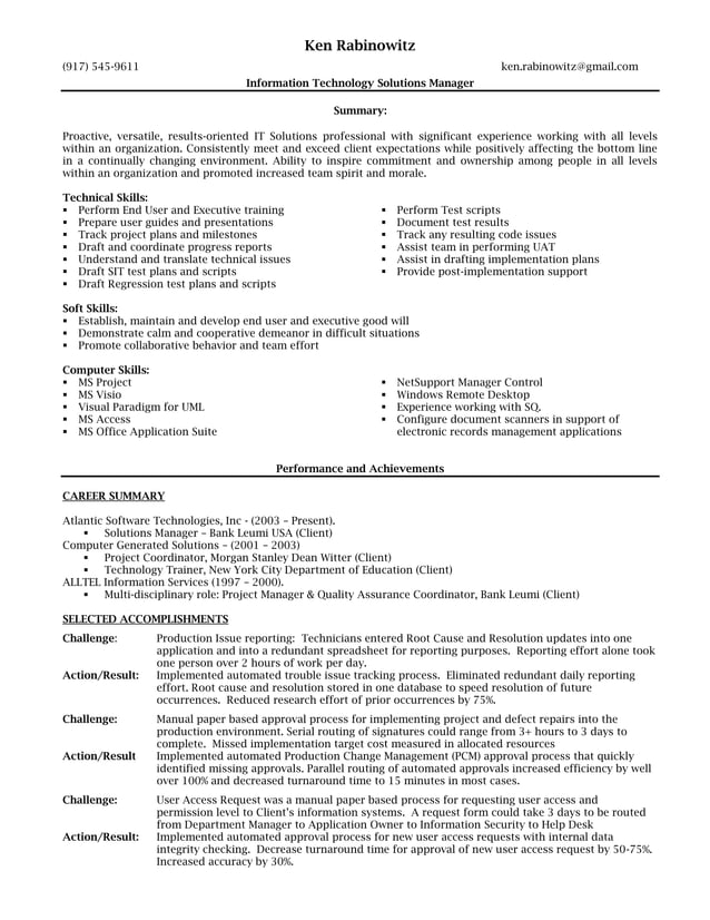 Ken Rabinowitz Resume | PDF