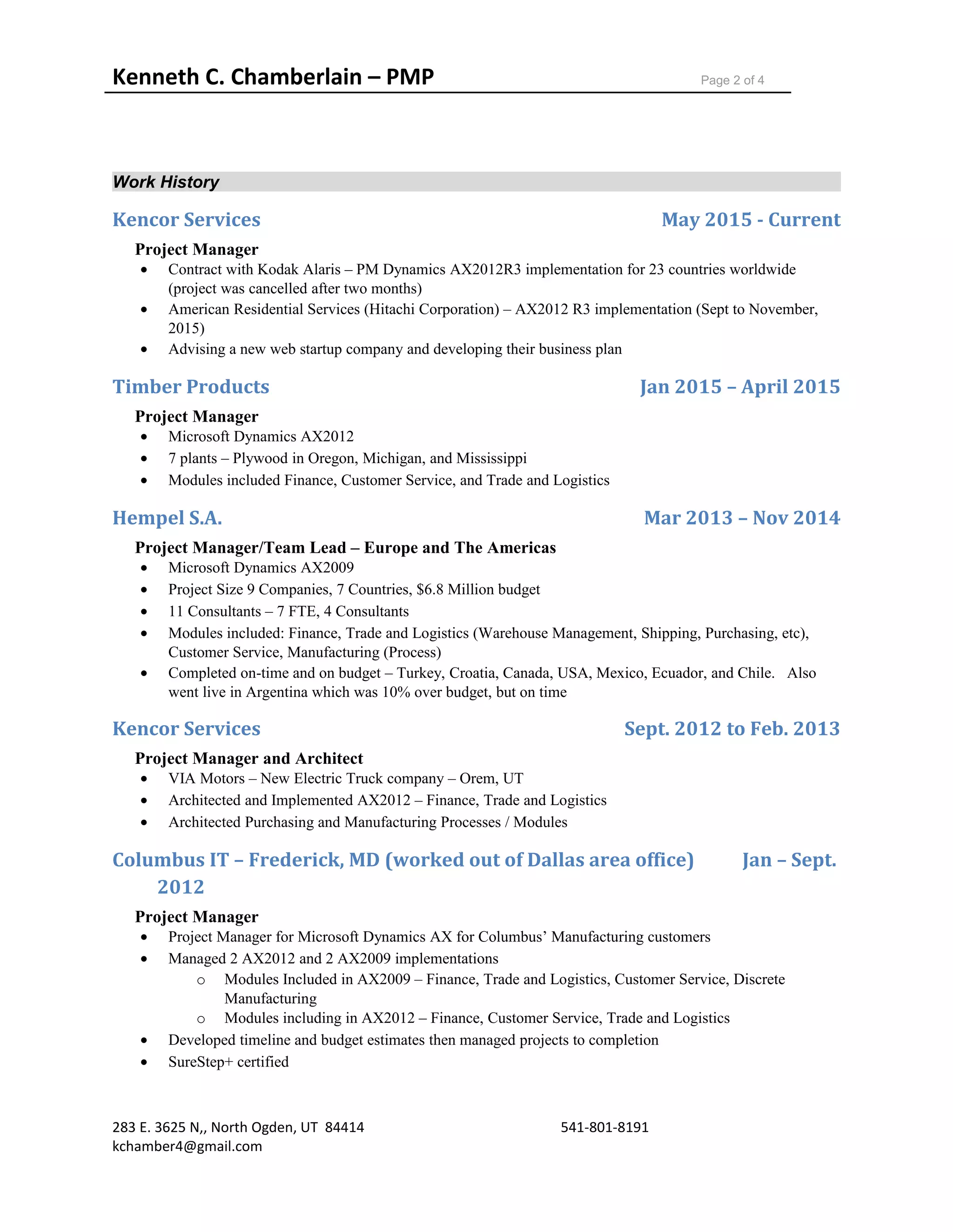 Ken resume | DOC