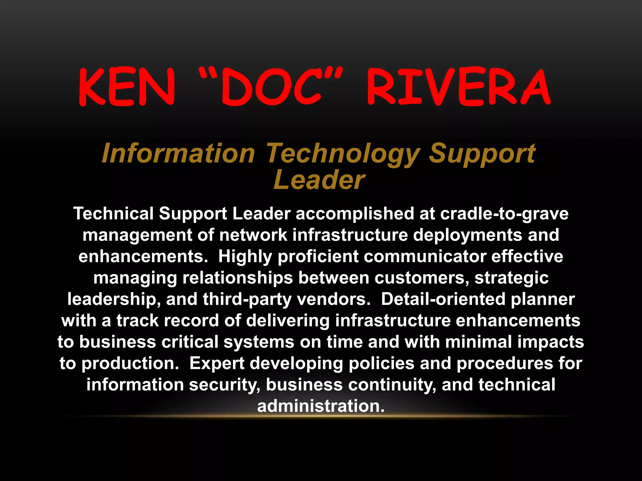 Ken rivera get to know me presentation | PPTX