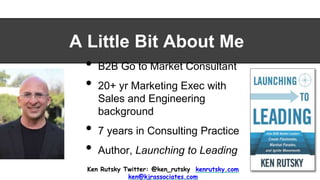 Engagio - Norwest Webinar - Ken Rutsky's Slides: What Do We Say | PPT