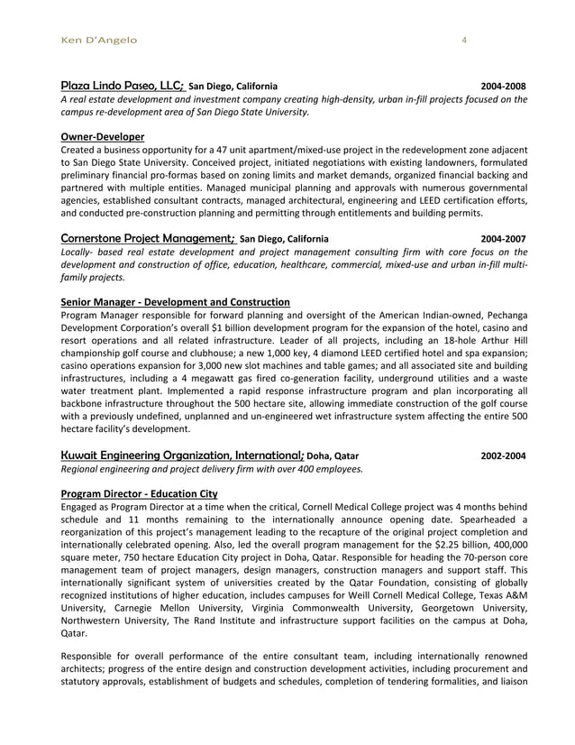 Ken's cv resume FEB 2018 | PDF | Civil Engineering Industry | Industries