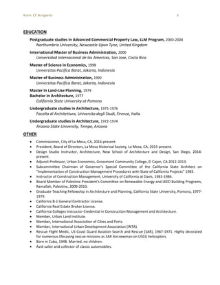 Ken's cv resume FEB 2018 | PDF | Civil Engineering Industry | Industries