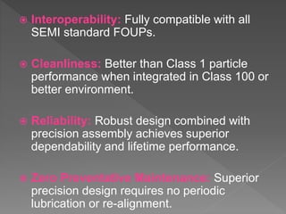 Kensington ADO- 300mm FOUP Load Port for Automated Wafer Handling | PPTX