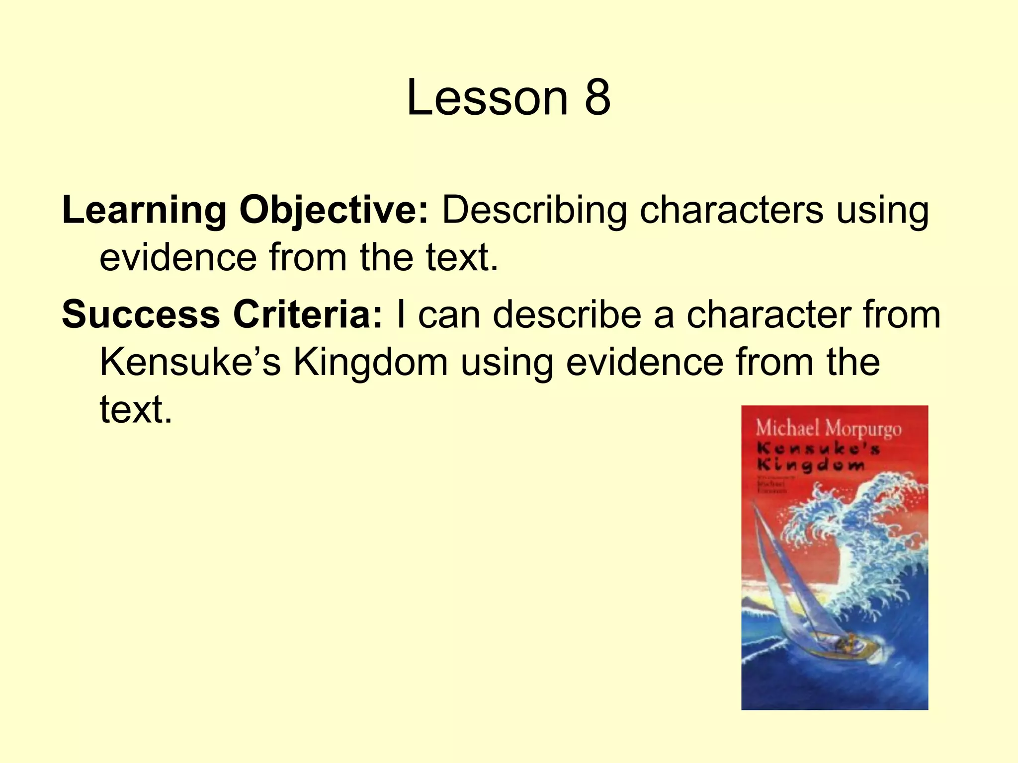 Kensukes kingdom | PPT