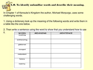 Kensukes kingdom | PPT