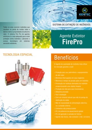 FIREPRO o revolucionário agente extintor limpo | PDF