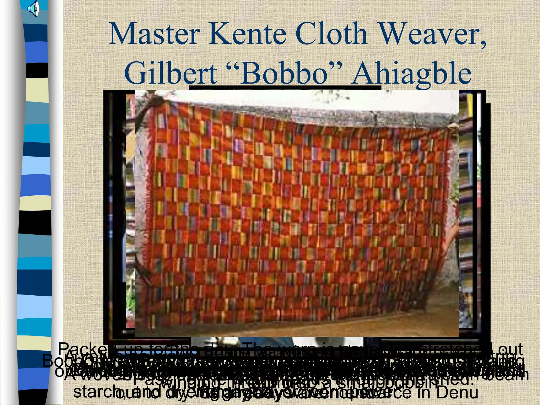 Kindergarten Kente Cloth & Weaving Elementary Art Lesson | PPTX