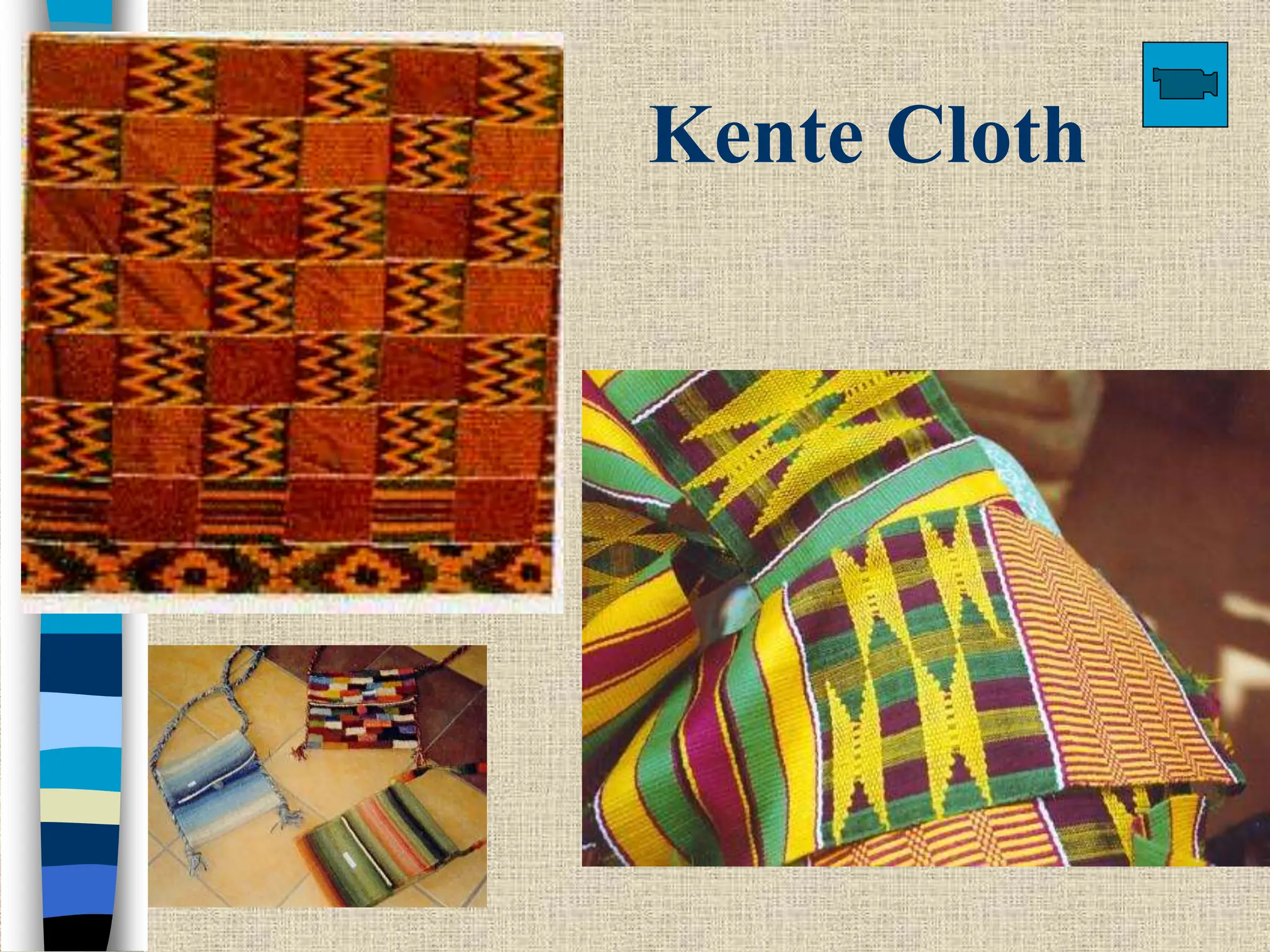Kindergarten Kente Cloth & Weaving Elementary Art Lesson | PPTX
