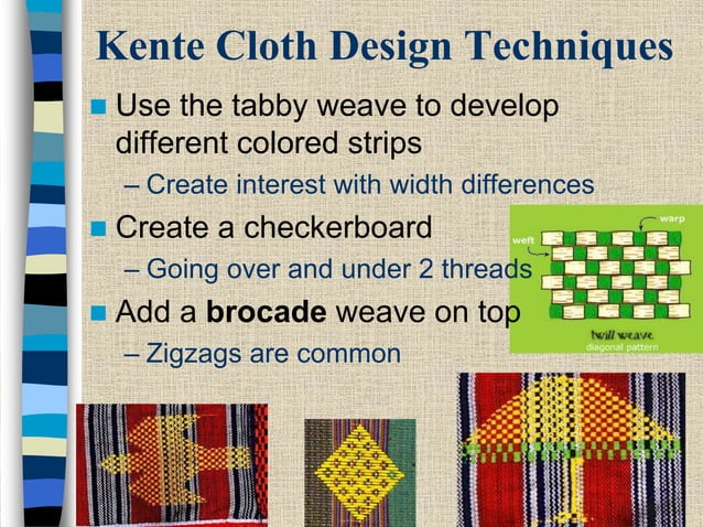 Kindergarten Kente Cloth & Weaving Elementary Art Lesson | PPTX
