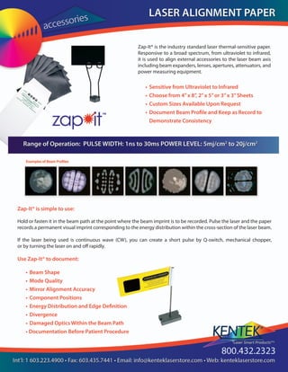 Zap-It® Laser Alignment Paper | PDF
