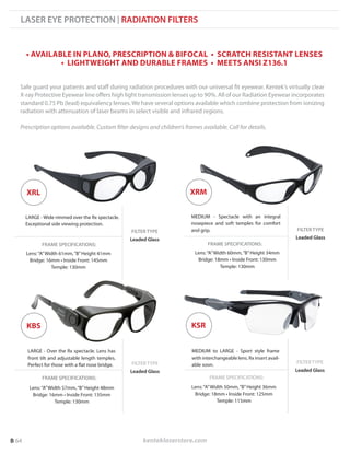 Laser Safety Eyewear Product Catalog by Kentek Corporation | PDF