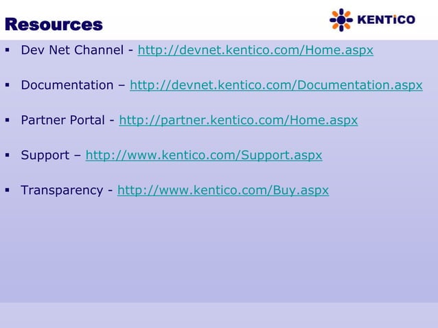 Kentico CMS Demo Standard | PPT
