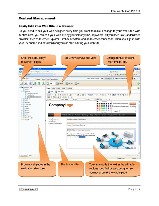 Kentico CMS Feature Overview | PDF