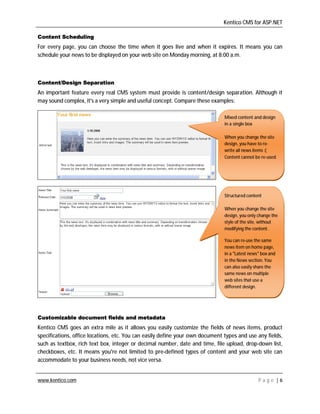 Kentico CMS Feature Overview | PDF