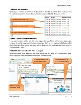Kentico CMS Feature Overview | PDF
