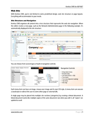 Kentico CMS Feature Overview | PDF