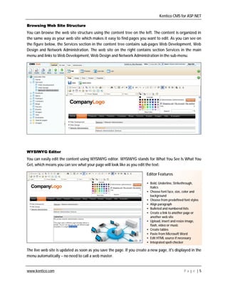 Kentico CMS Feature Overview | PDF