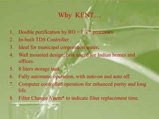 Kentro water purifier | PPTX